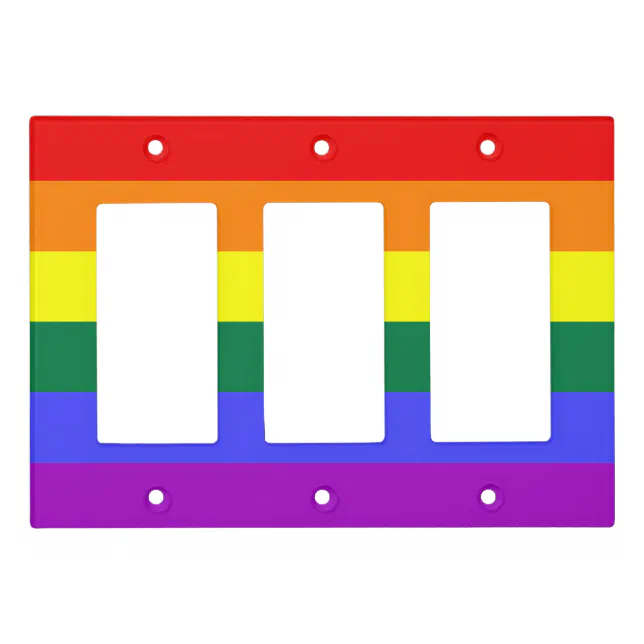 Rainbow Pride Flag Light Switch Cover | Zazzle