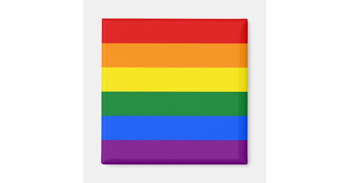 Rainbow Pride Flag Magnet | Zazzle