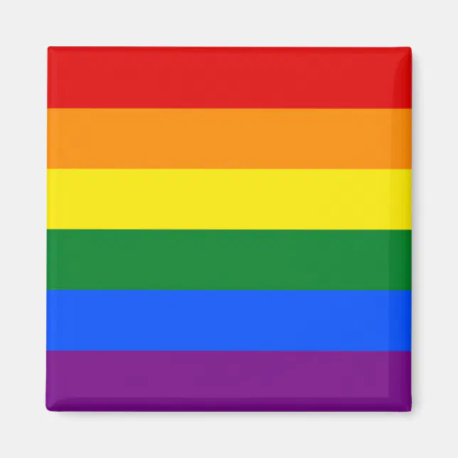 Rainbow Pride Flag Magnet | Zazzle