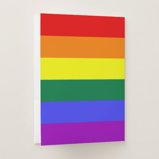 Rainbow Pride Flag Pocket Folder | Zazzle