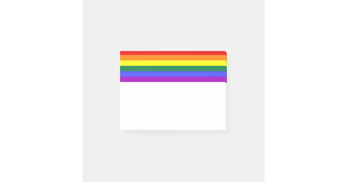 Rainbow Pride Flag Post-it Notes | Zazzle