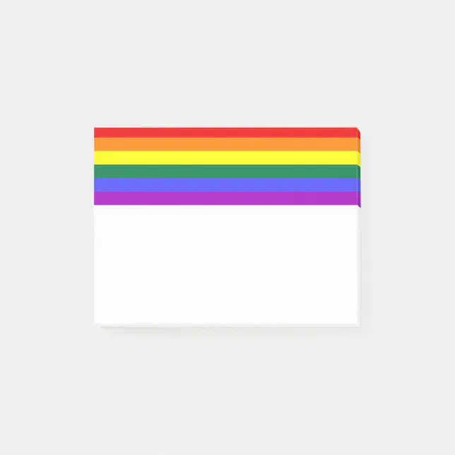 Rainbow Pride Flag Post-it Notes | Zazzle