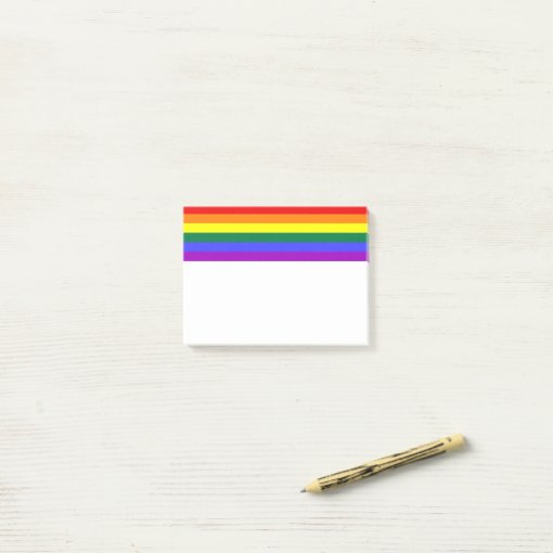 Rainbow Pride Flag Post-it Notes | Zazzle