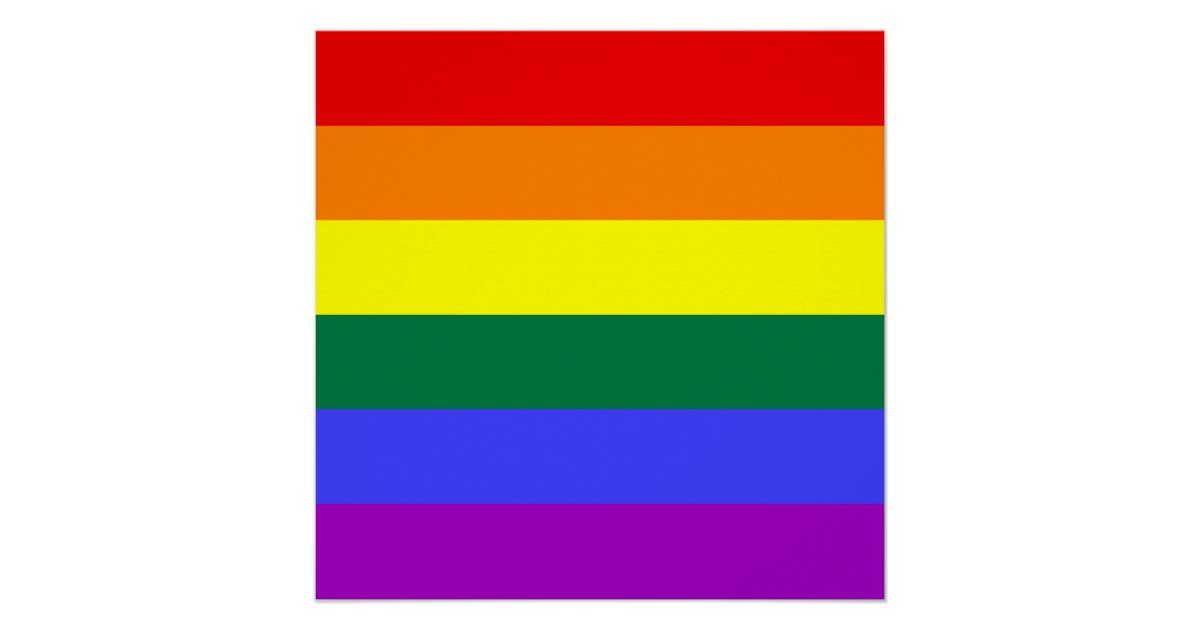 Rainbow Pride Flag Poster | Zazzle