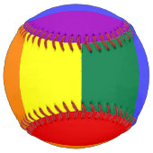 Rainbow Pride Flag Softball | Zazzle