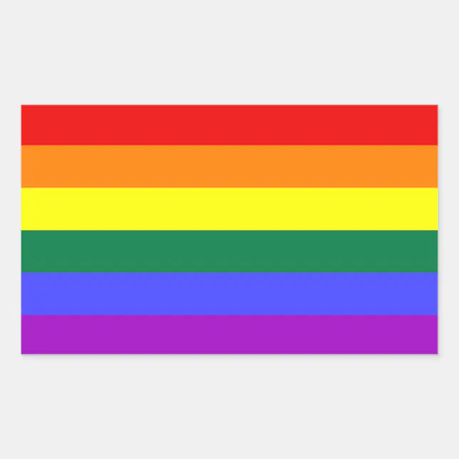Rainbow Pride Flag Sticker | Zazzle