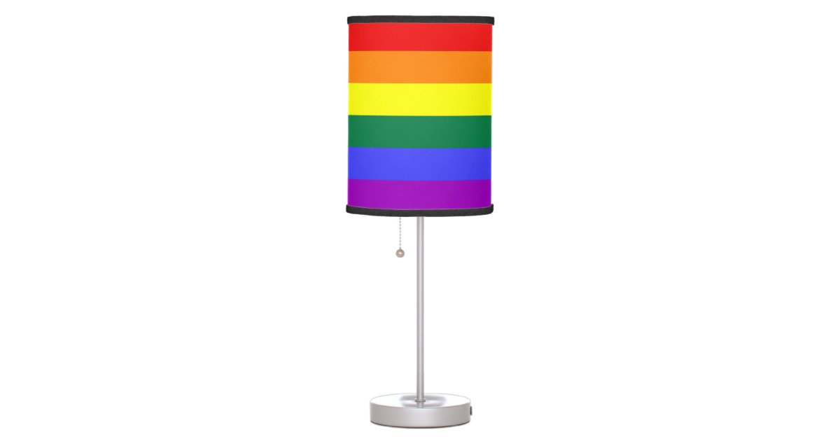 Rainbow Pride Flag Table Lamp | Zazzle