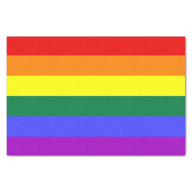 Rainbow Pride Flag Tissue Paper | Zazzle