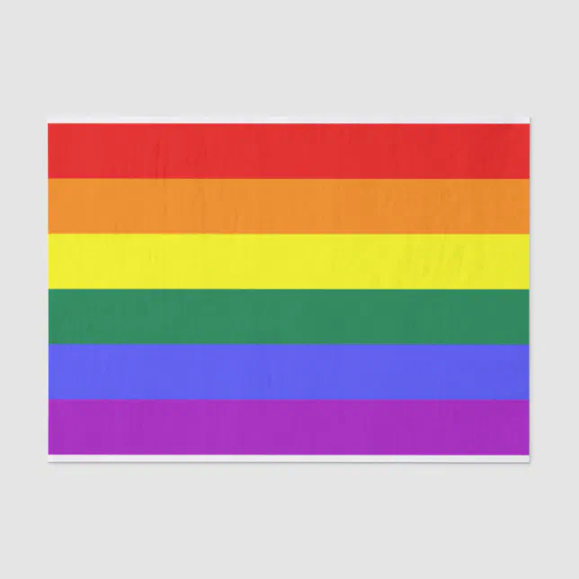 Rainbow Pride Flag Tissue Paper | Zazzle