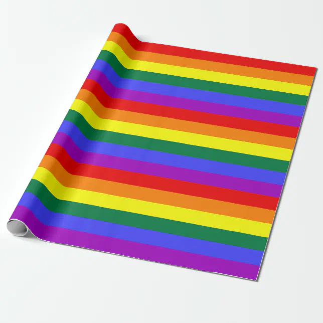Rainbow Pride Flag Wrapping Paper | Zazzle
