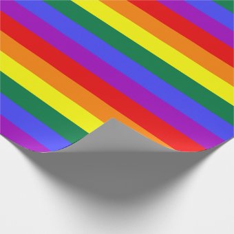 Rainbow Pride Flag Wrapping Paper | Zazzle