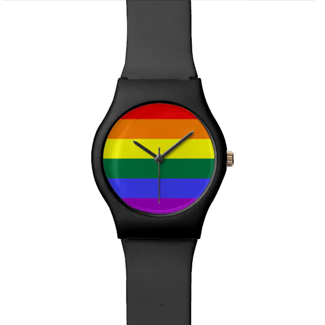 Rainbow Pride Flag Wrist Watch | Zazzle