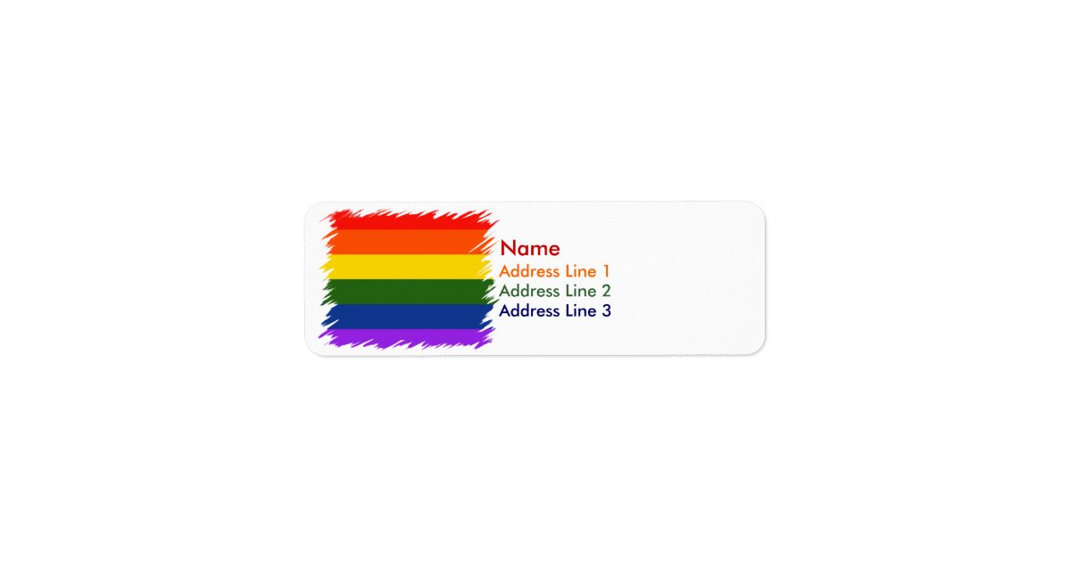 Rainbow Pride Label | Zazzle