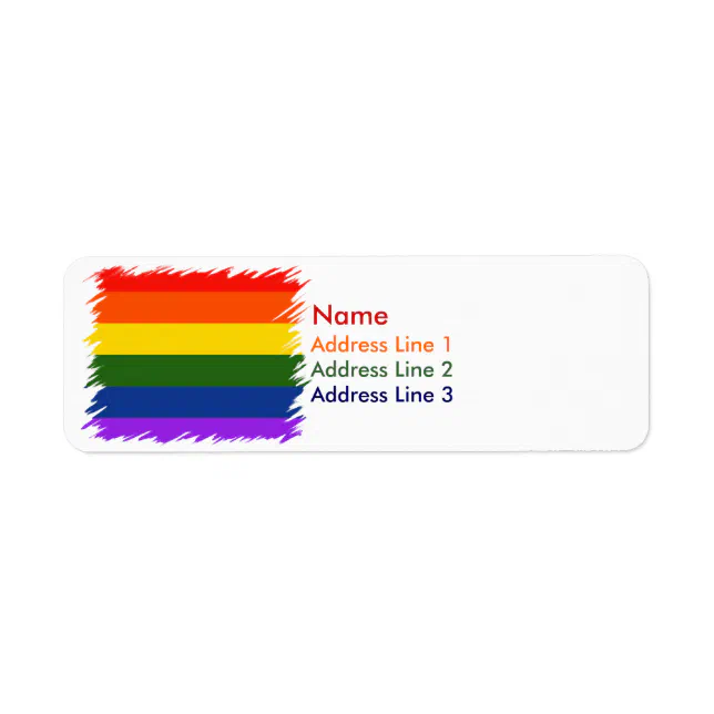 Rainbow Pride Label | Zazzle