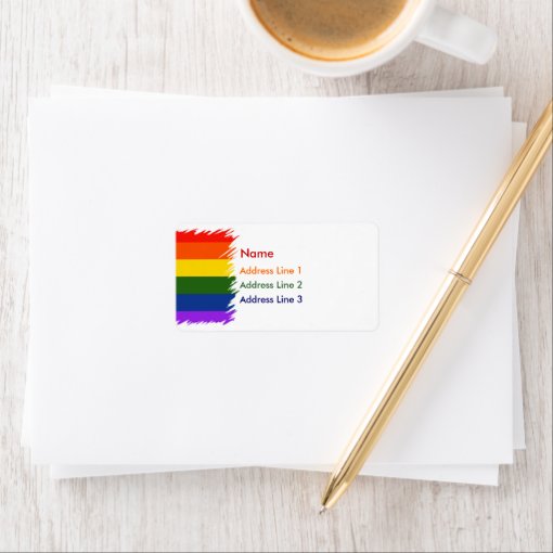 Rainbow Pride Label | Zazzle