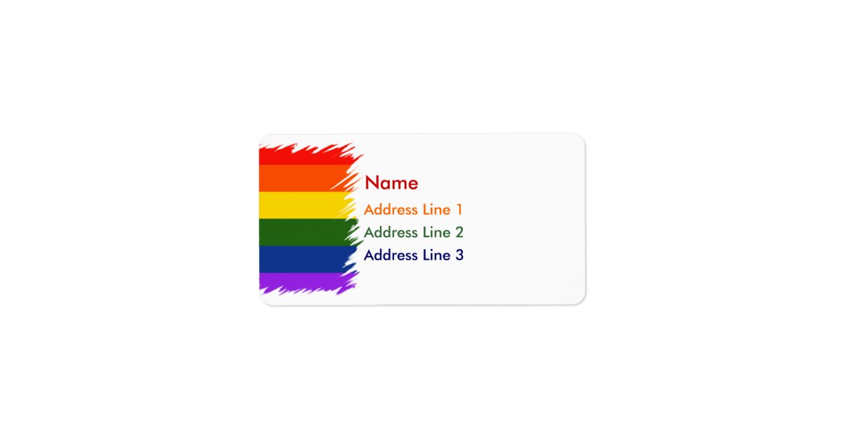 Rainbow Pride Label | Zazzle