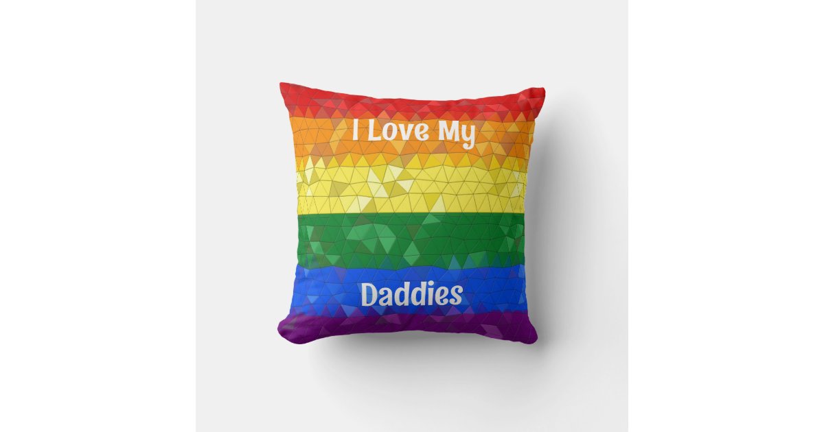 Rainbow Pride Mosaic Flag Throw Pillow | Zazzle