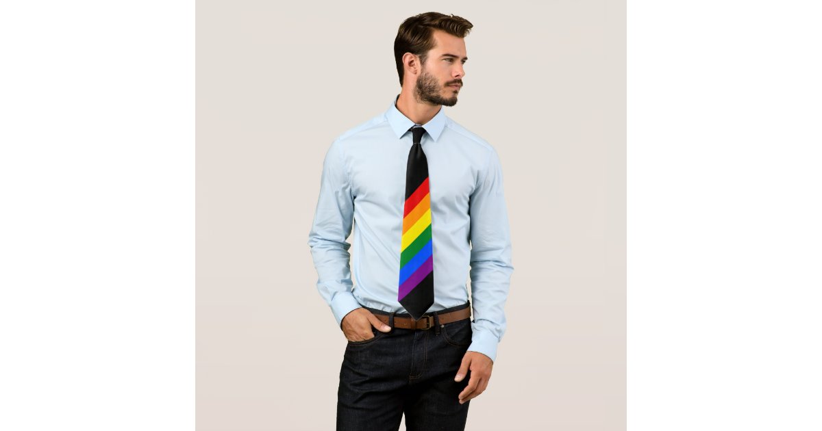 Rainbow Pride Neck Tie | Zazzle