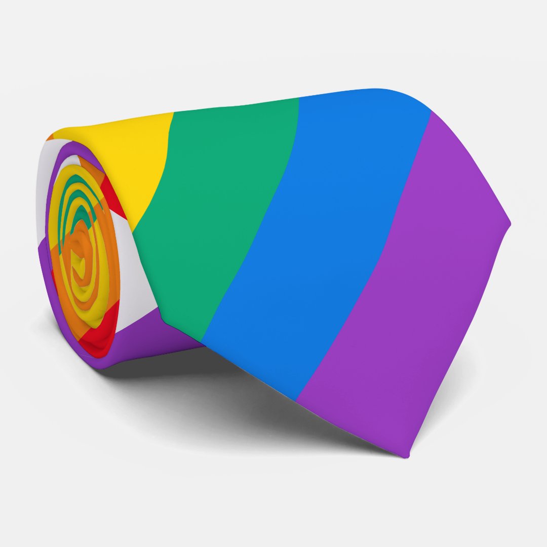 Rainbow Pride Necktie | Zazzle