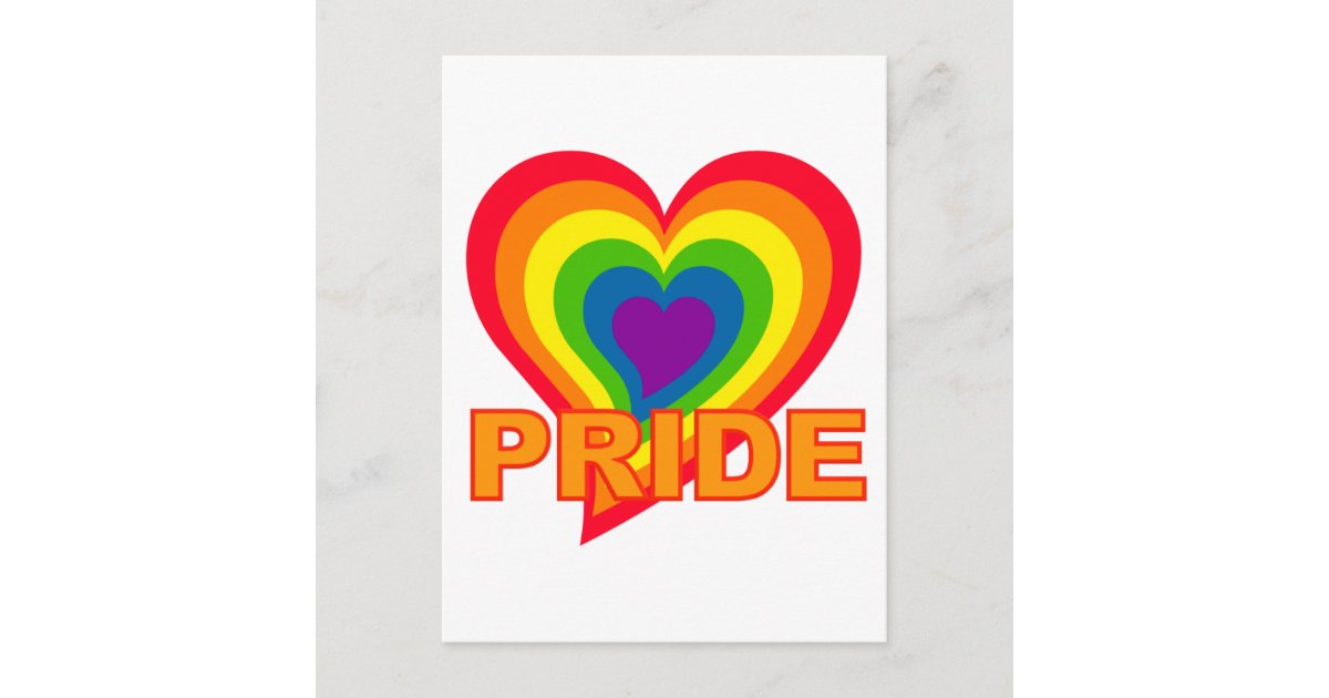 Rainbow Pride postcard | Zazzle