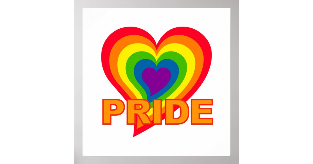 Rainbow Pride poster | Zazzle
