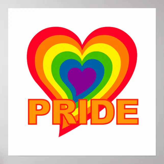 Rainbow Pride poster | Zazzle