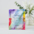 RAINBOW PRIDE WEDDING INVITATION Ink LeahG | Zazzle
