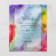 RAINBOW PRIDE WEDDING INVITATION Ink LeahG | Zazzle