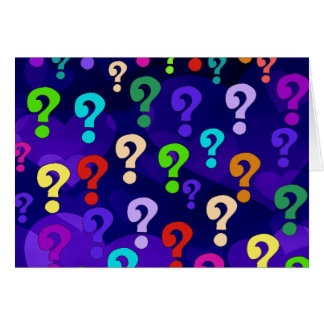 Question Mark Cards - Greeting & Photo Cards | Zazzle