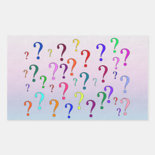 Question Mark Stickers | Zazzle