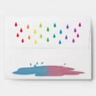 Blue Or Pink? Raindrops Gender Reveal Envelope | Zazzle.com