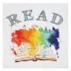 Rainbow Read Watercolor Book Nook Poster | Zazzle