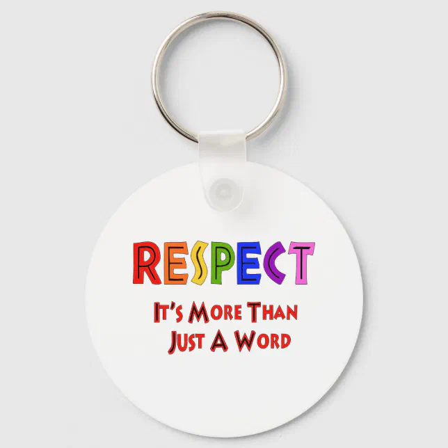 Rainbow Respect Keychain | Zazzle
