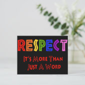 Rainbow Respect Postcard | Zazzle