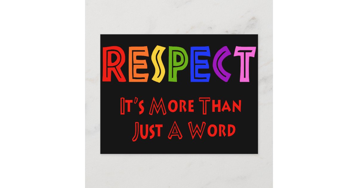 Rainbow Respect Postcard | Zazzle