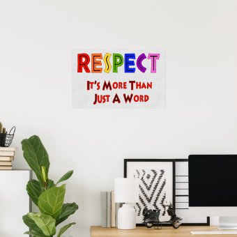 Rainbow Respect Poster | Zazzle