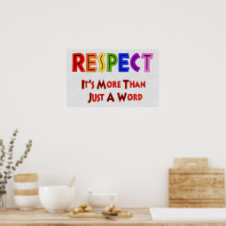 Rainbow Respect Poster | Zazzle