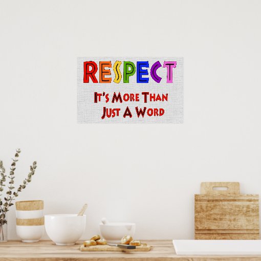 Rainbow Respect Poster | Zazzle