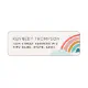 Rainbow Return Address Label | Zazzle
