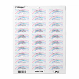 Rainbow Return Address Labels | Zazzle