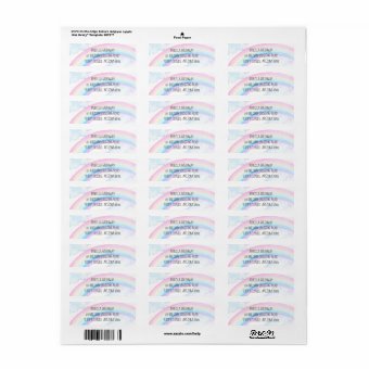 Rainbow Return Address Labels | Zazzle