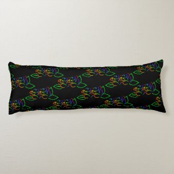Rainbow Roses Body Pillow | Zazzle