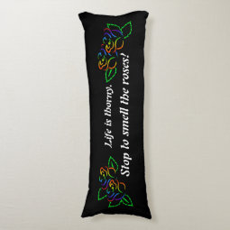 Rainbow Roses Body Pillow | Zazzle