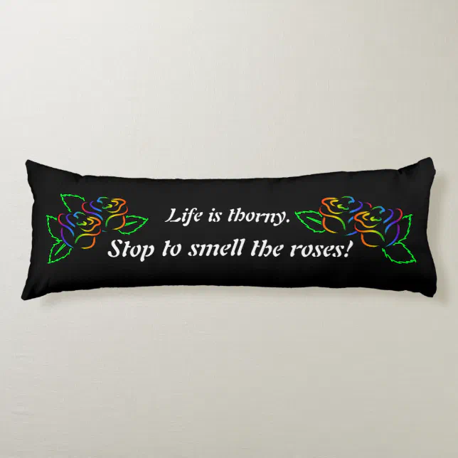 Rainbow Roses Body Pillow | Zazzle