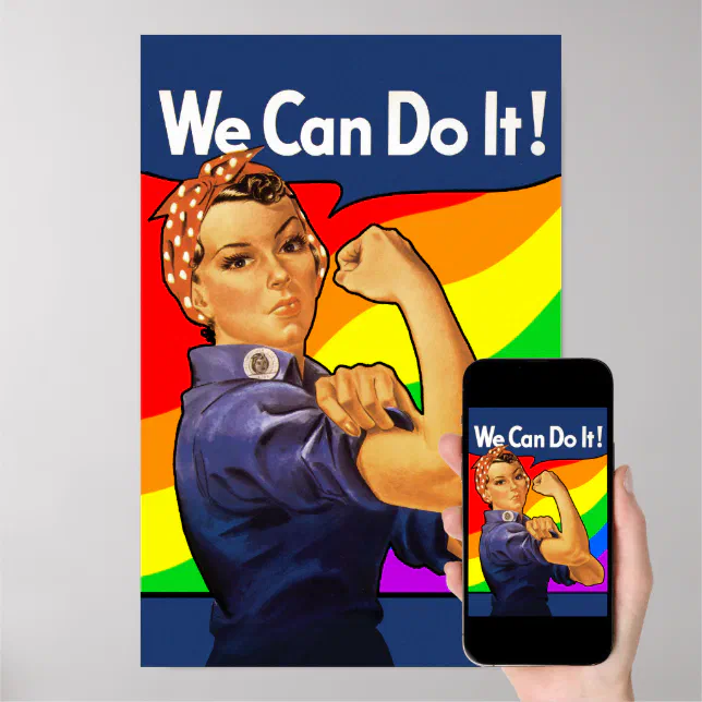 Rainbow Rosie Poster | Zazzle