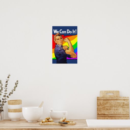 Rainbow Rosie Poster | Zazzle