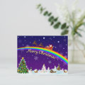 Rainbow Santa Claus Postcard | Zazzle