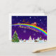 Rainbow Santa Claus Postcard | Zazzle