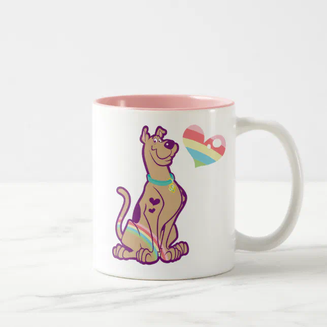Rainbow Scooby-Doo Two-Tone Coffee Mug | Zazzle