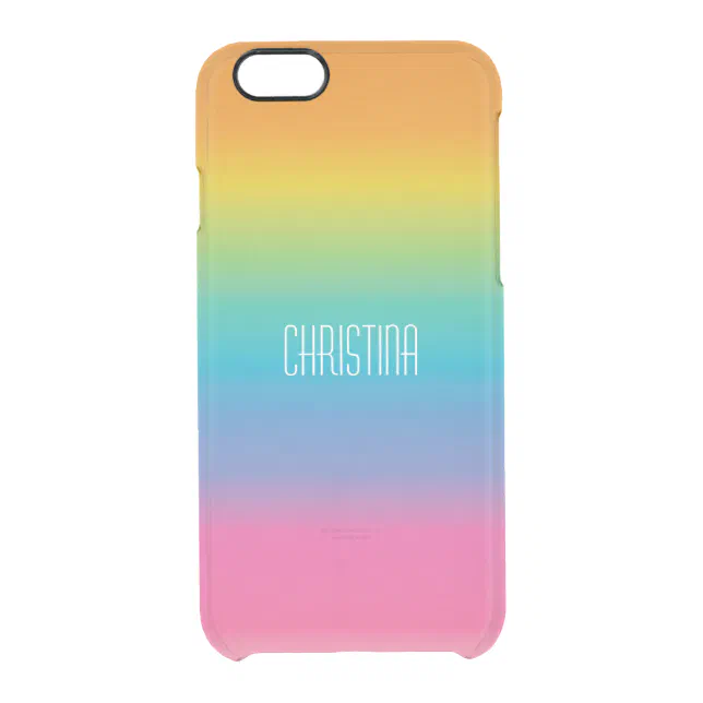 Rainbow Shade Gradient Uncommon iPhone Case | Zazzle
